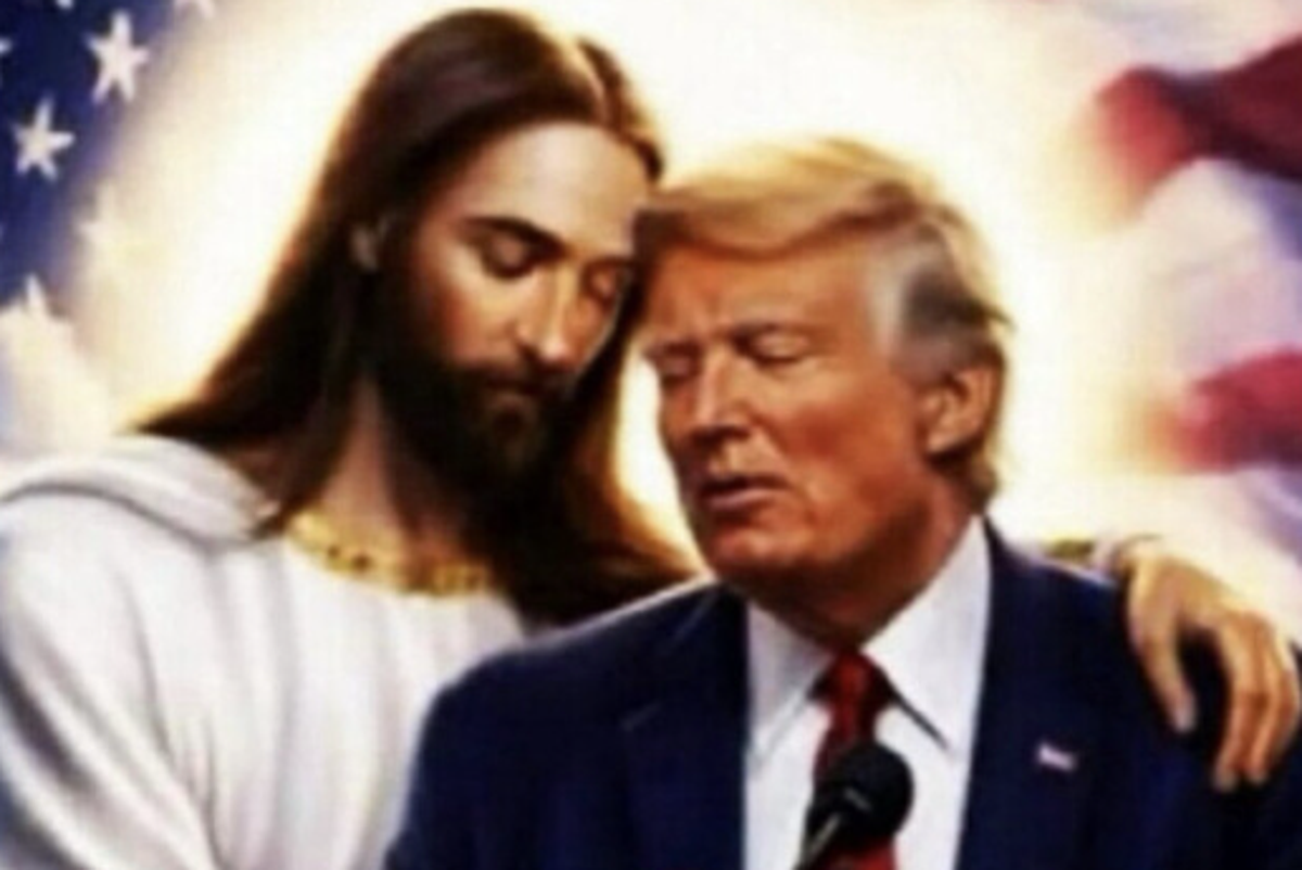 Trump posts another Jesus photo after deleting 'Trump as Jesus' image