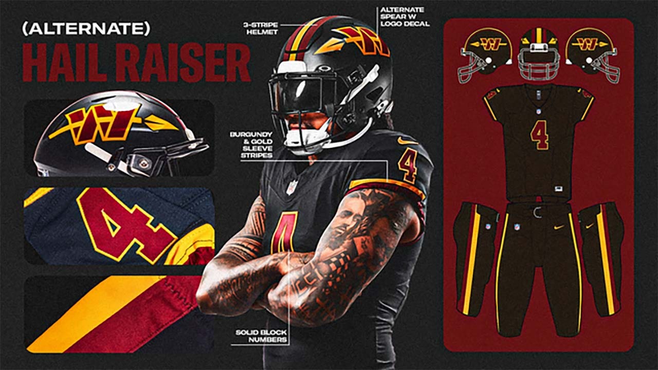 Washington Commanders unveil new 2026 uniforms, debut 'Hail Raiser ...
