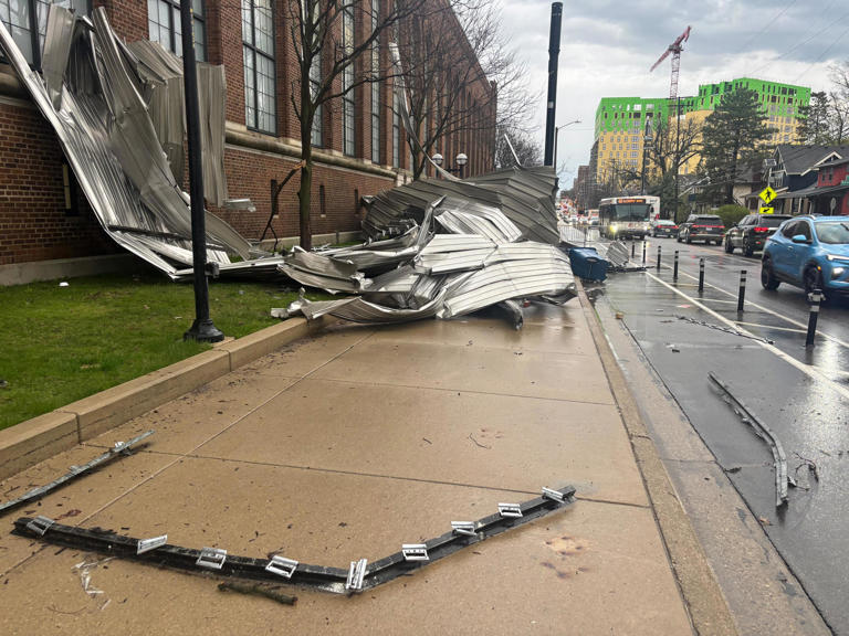 Yost Ice Arena significantly damaged by high-wind storm