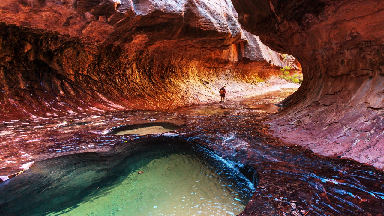 The Narrows in Utah is what happens when a canyon forgets to leave room ...