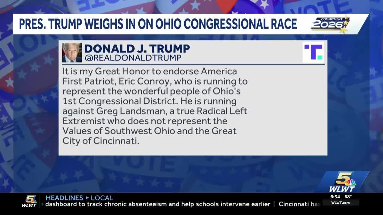 Trump endorses Eric Conroy in Ohio congressional race
