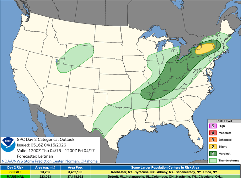 Is your area at risk for severe weather? 100 million in path of storms