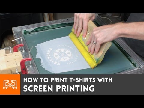 Screen print your own T-shirts // How-to