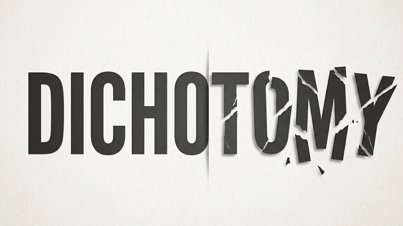 Dichotomy – meaning, usage and examples