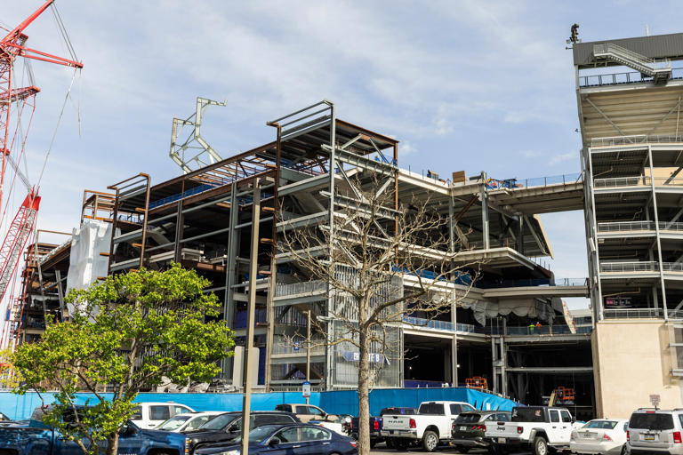Beaver Stadium expansion continues as upper concourse takes shape