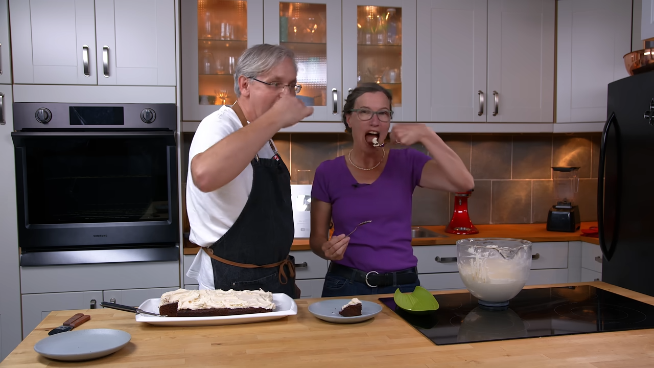 Chocolate cake with brown butter frosting might be the best cake ever