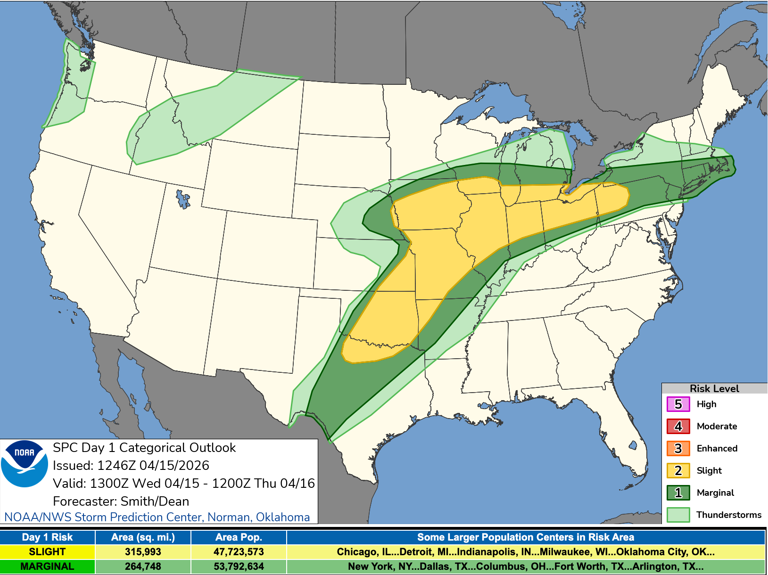 Is your area at risk for severe weather? 100 million in path of storms