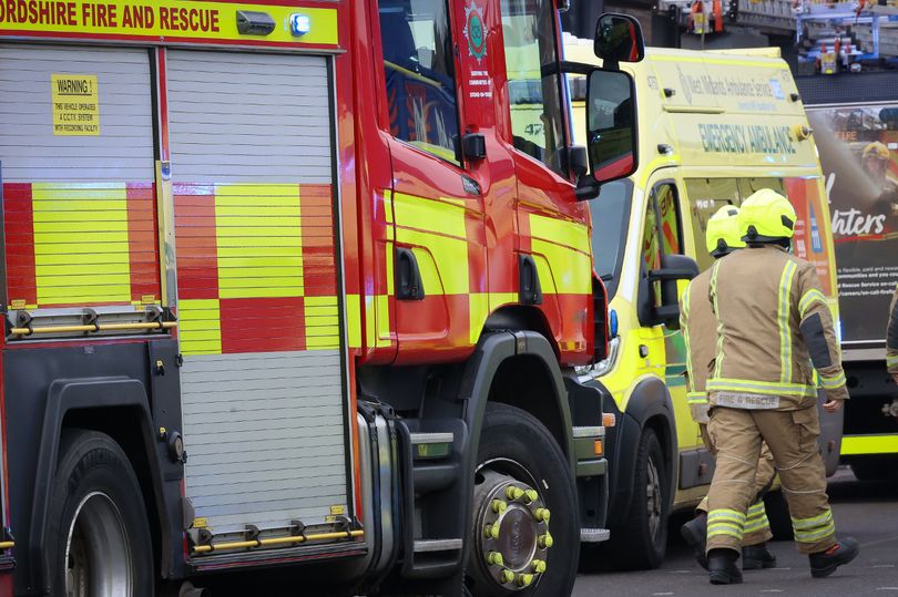 Two fire engines, police and three ambulances at Stoke-on-Trent A53 smash
