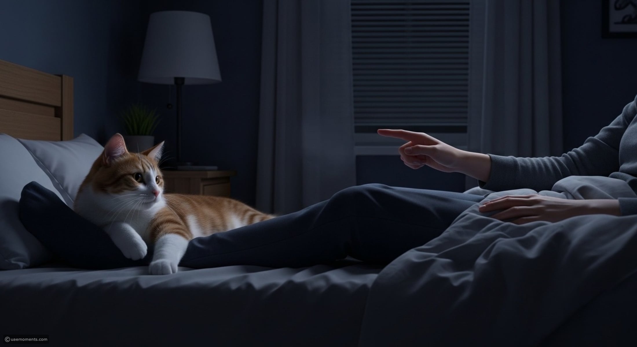 Say these 9 gentle nighttime phrases to your cat for a stronger bond