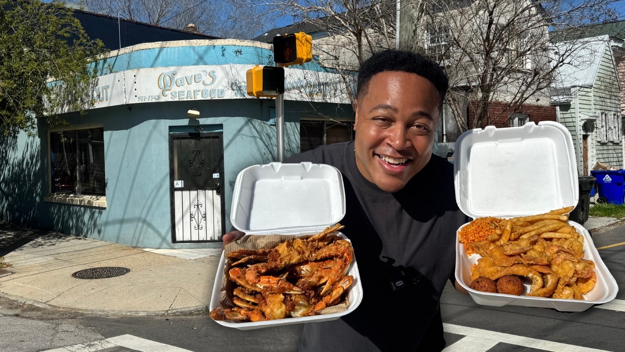 I tried the famous BBQ in Charleston
