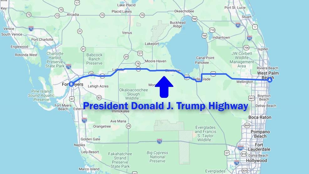 Gov. DeSantis signs bill to rename SR 80 in honor of Pres. Trump