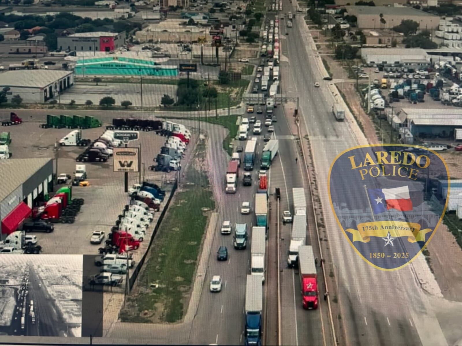 3 tractor-trailers crash near FM 1472 in Laredo