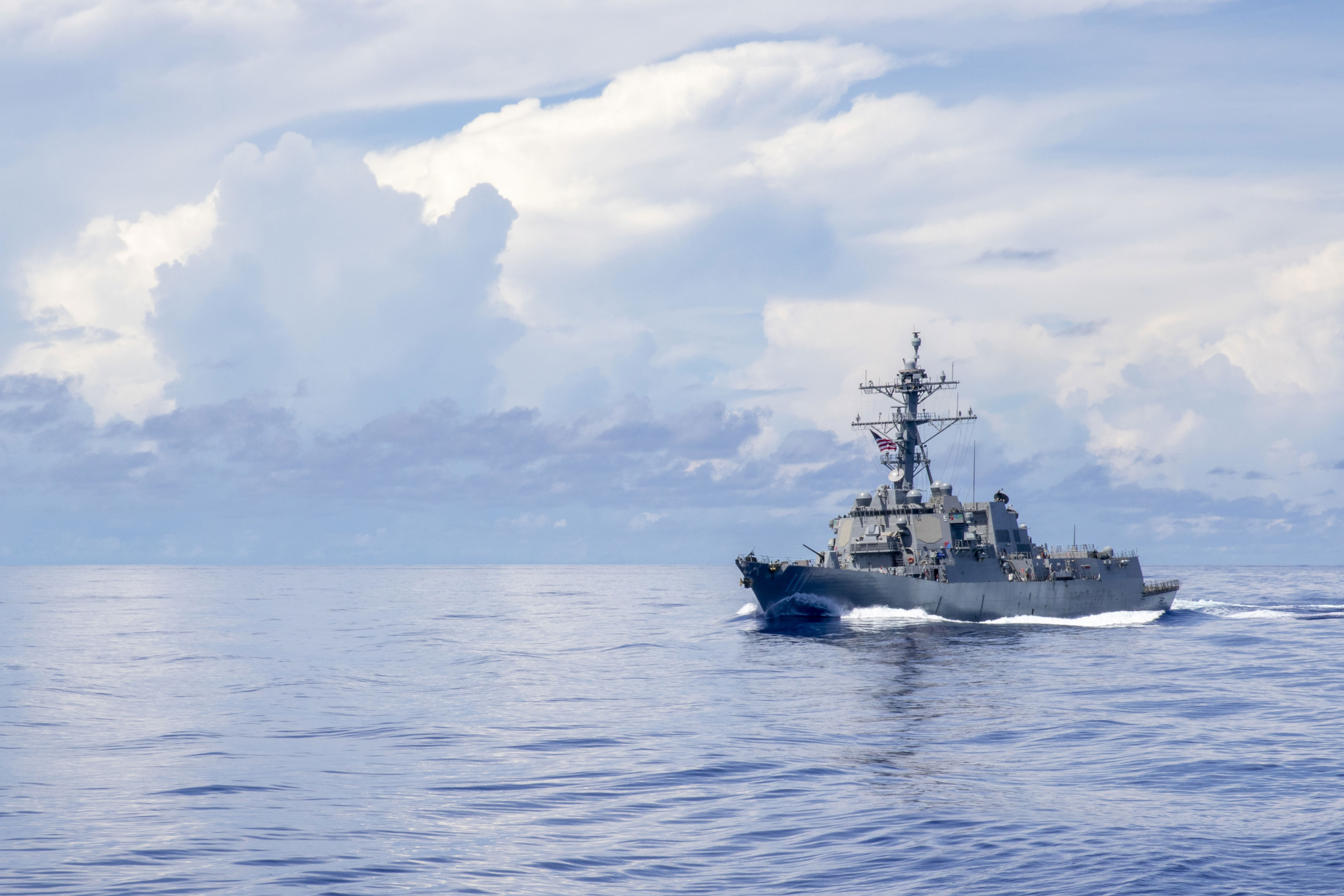 US Navy destroyer intercepts Iranian-flagged vessel trying to skirt ...