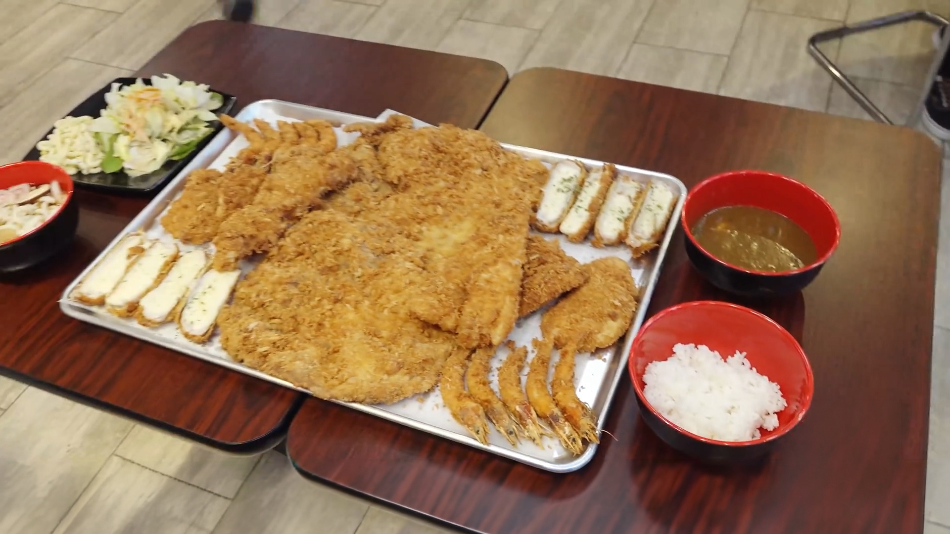 Man tries to survive world's largest katsu challenge