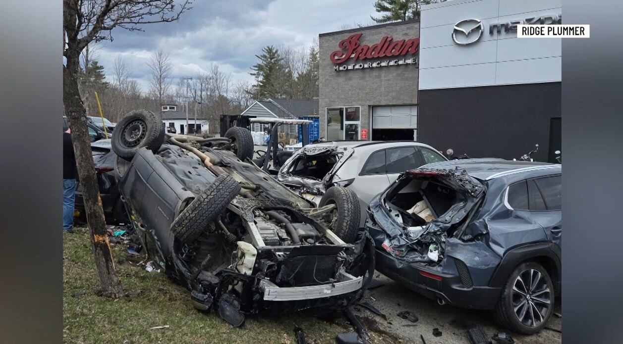 Jeep crashes into Augusta car dealership, damages multiple vehicles