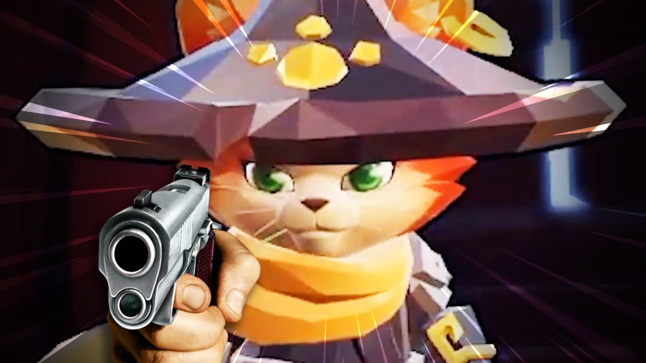 This cat will shoot you