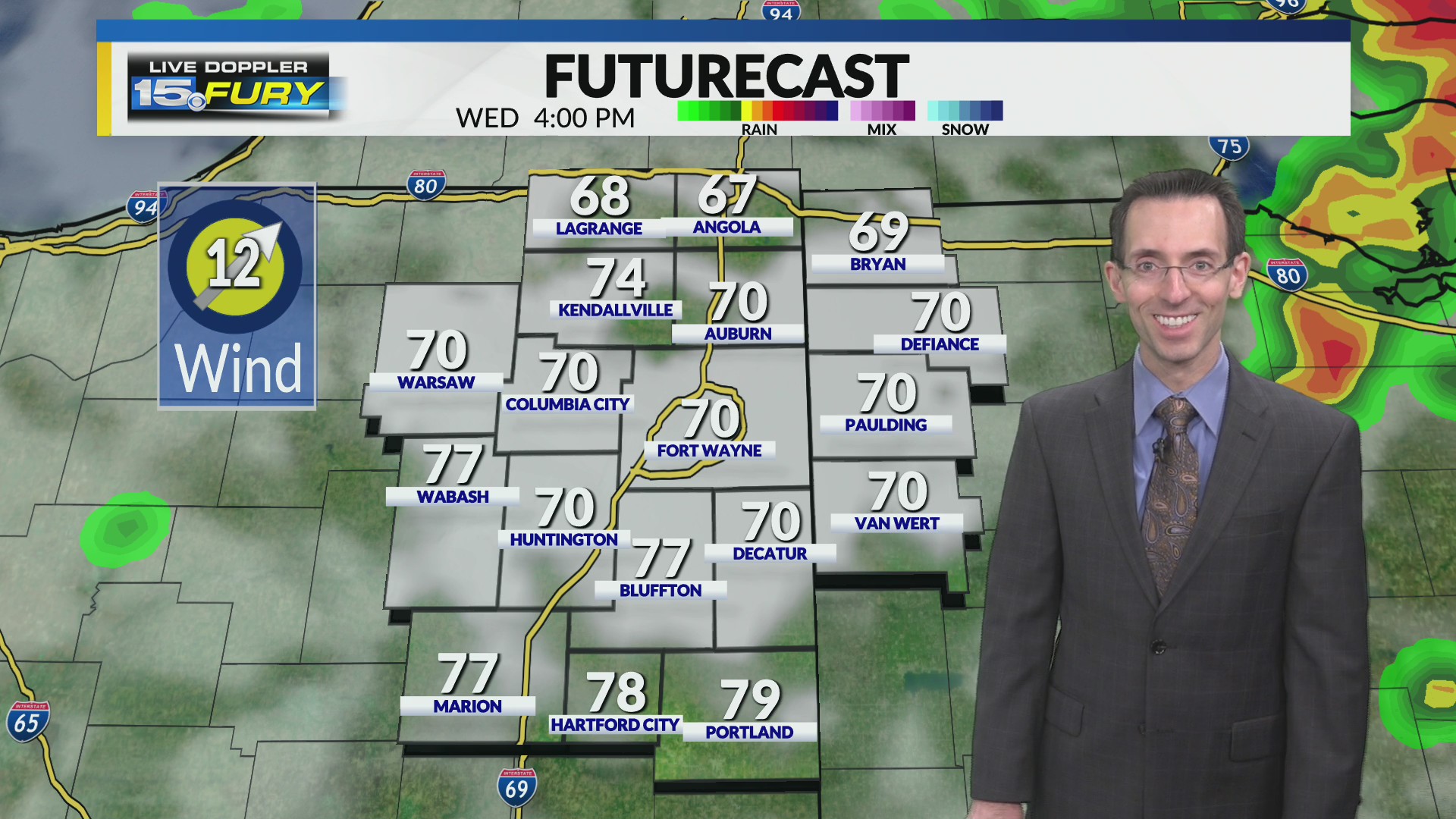 Some scattered rain/storms still possible tonight