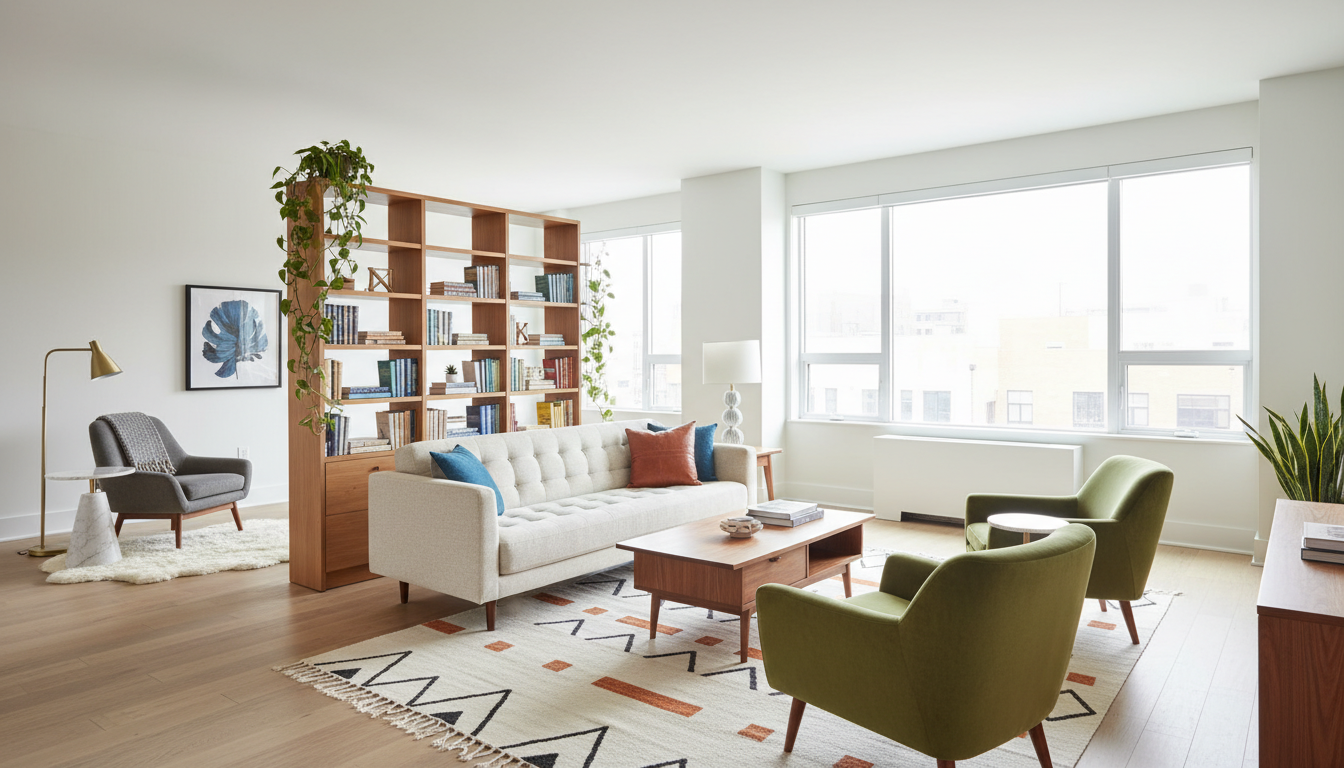 The 1950s living room layout making a comeback