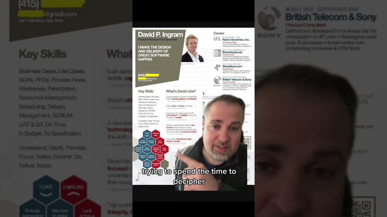 How to create an infographic resume