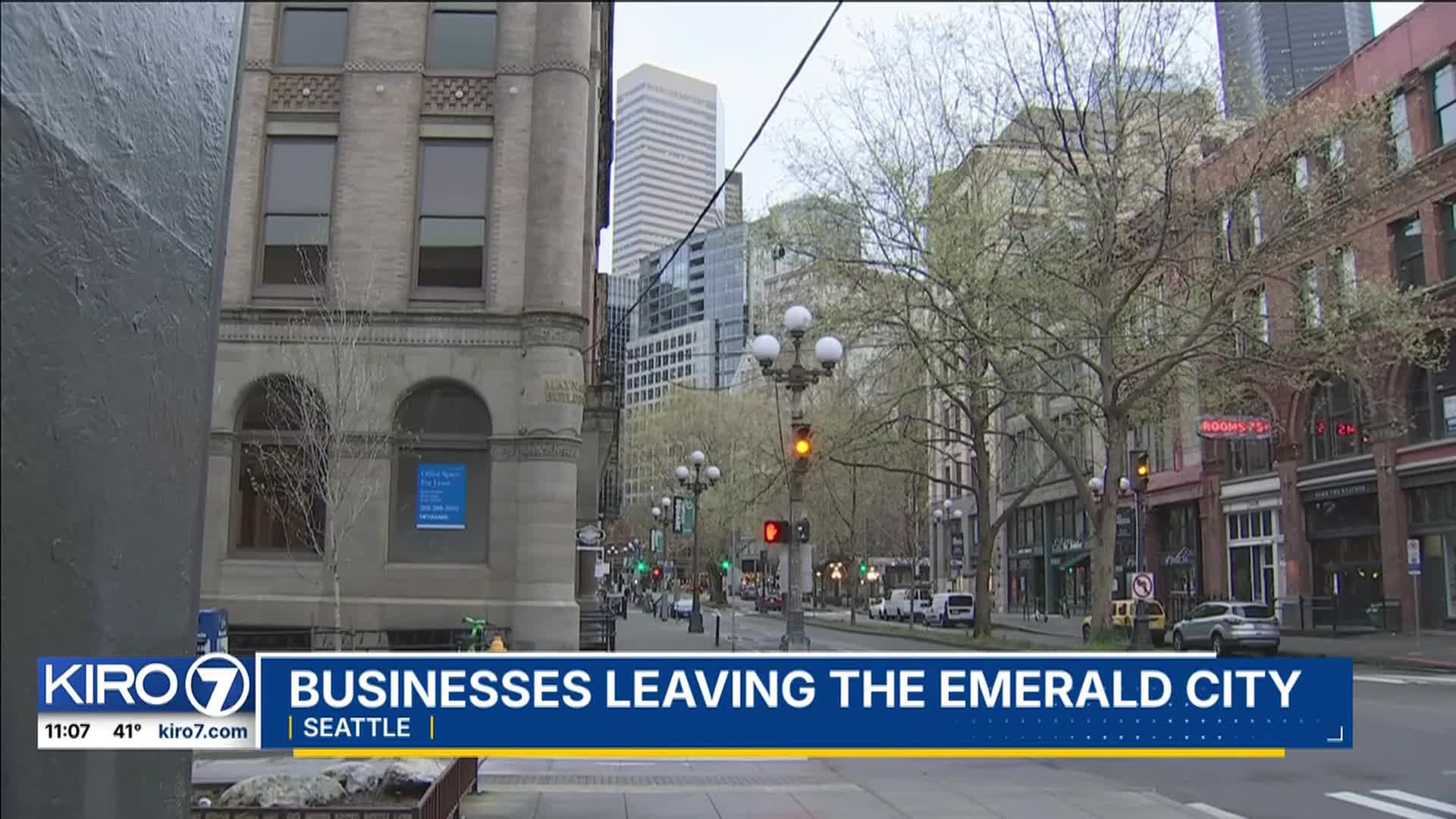 Report shows businesses are fleeing downtown Seattle