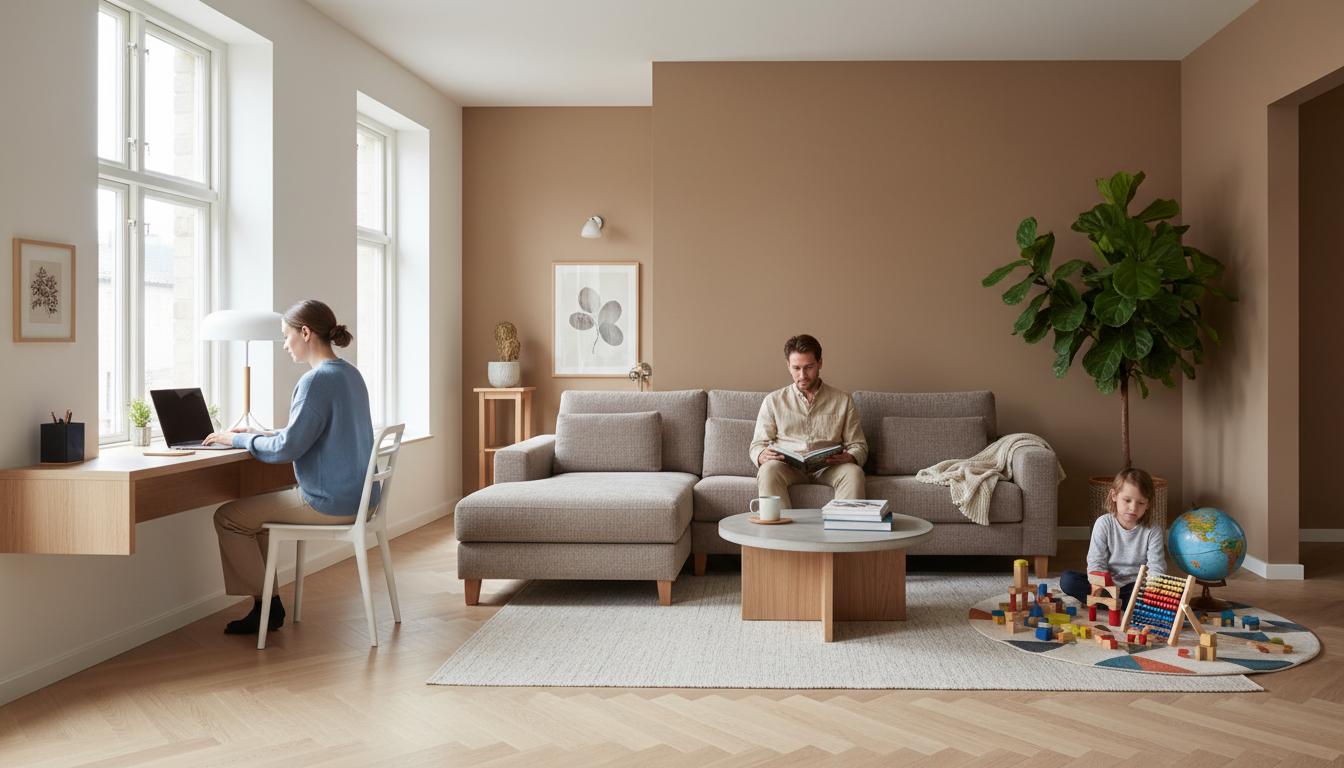 The 1950s living room layout making a comeback