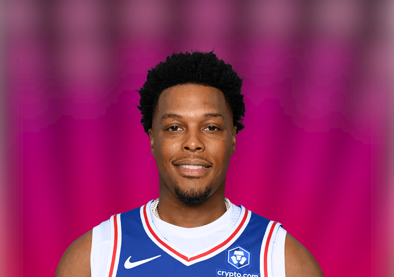 Kyle Lowry is wearing a custom Flyers jersey with his