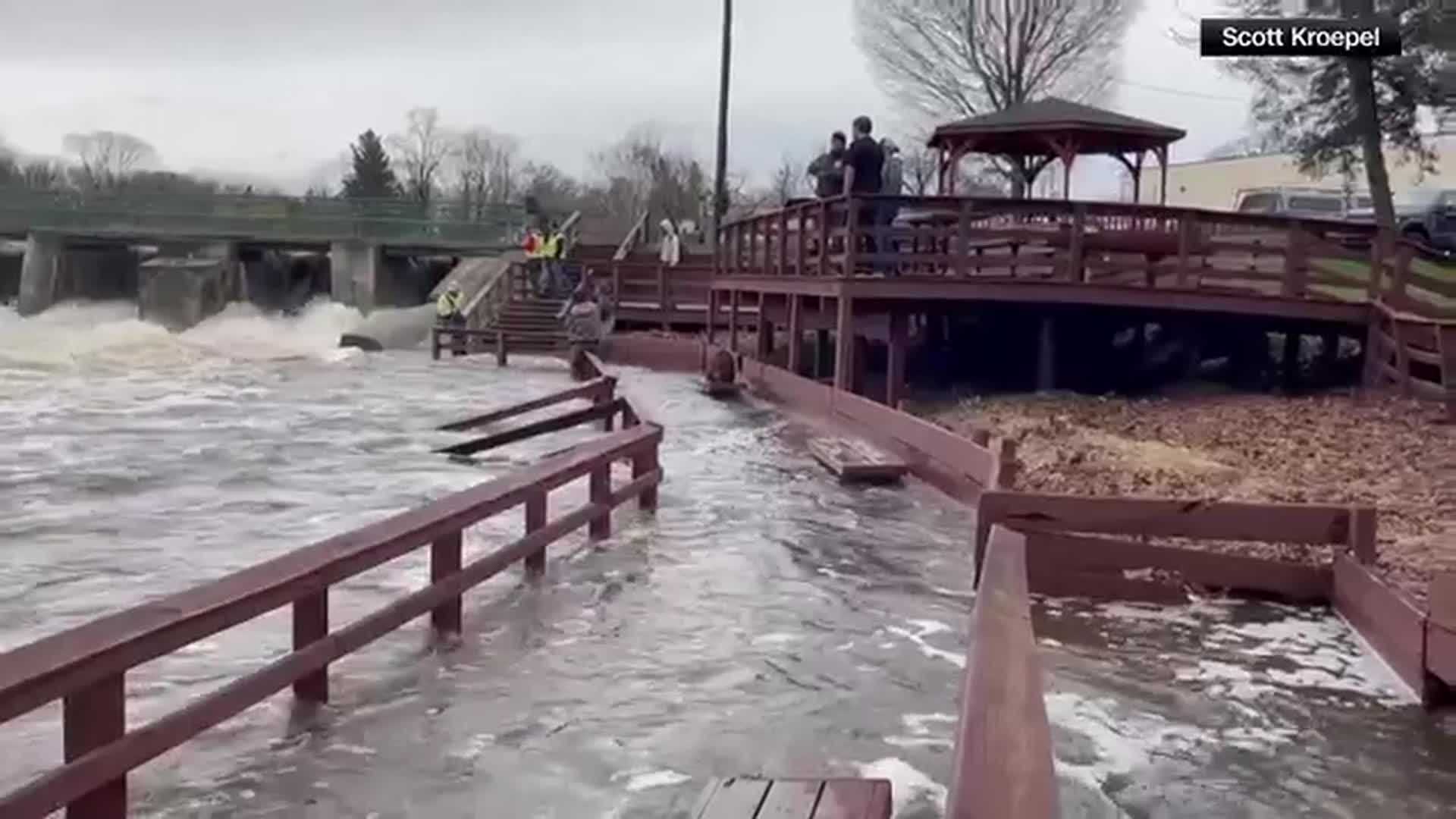 Video: Hesperia Dam faces possible failure as flooding hits western ...