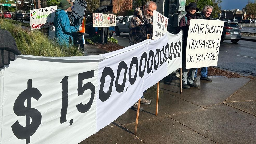 Tax Day protest in Eugene presses for cuts and tax shifts to community ...