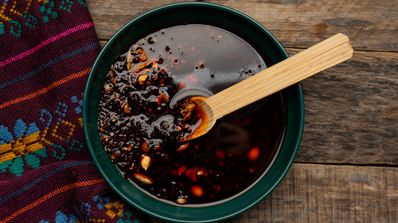 What makes salsa macha unique?