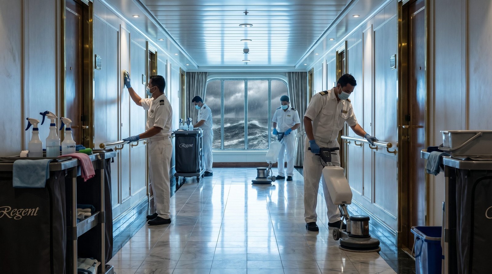Luxury cruise lines face first 2026 GI outbreak and high wind collision