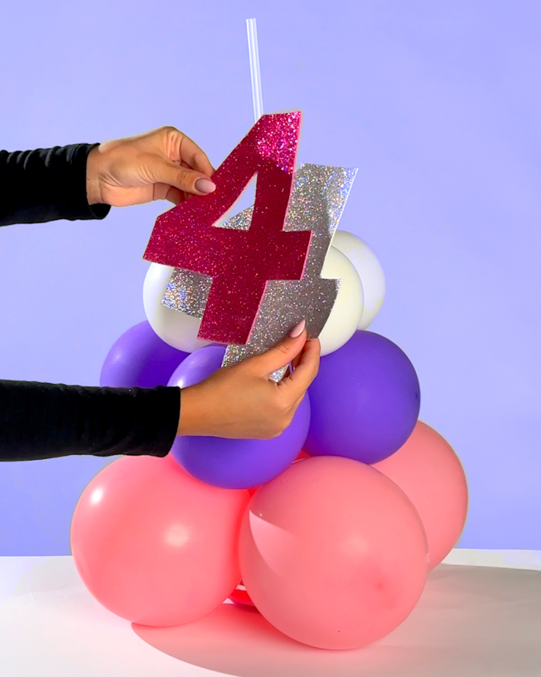 Adorable balloon display for birthday parties 🎈🎂