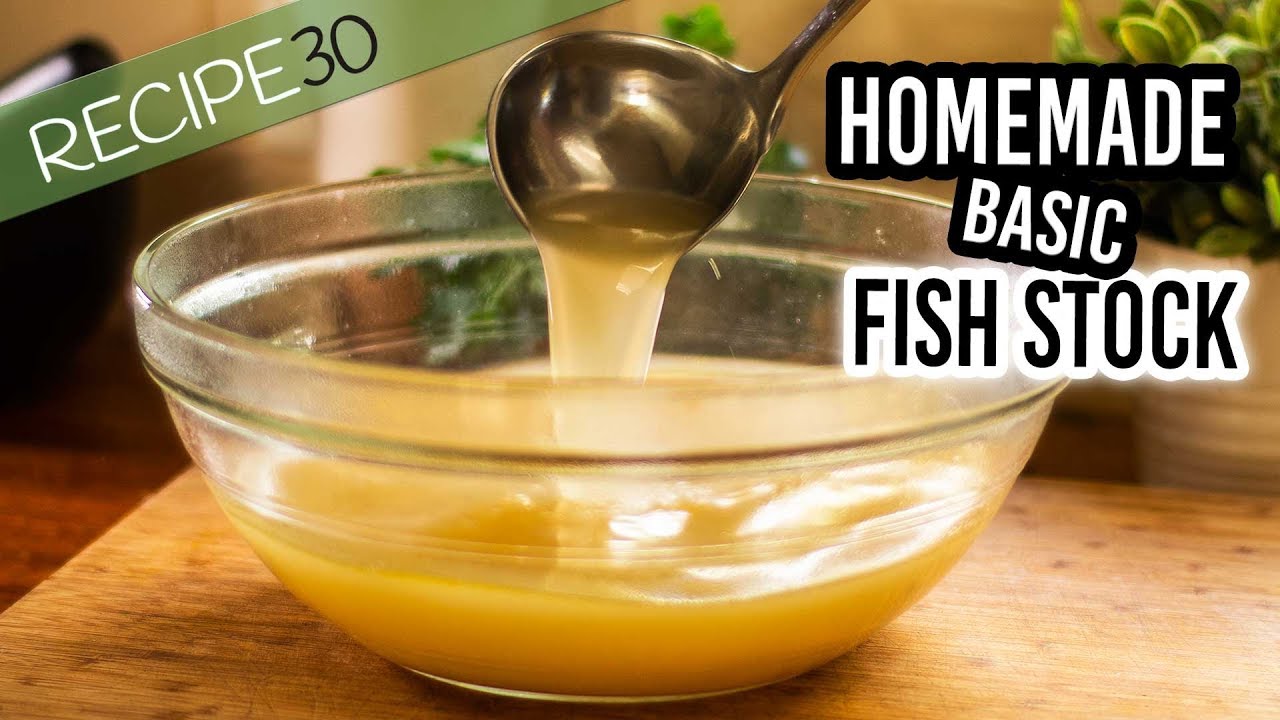 Homemade fish stock | for sauces and seafood soups