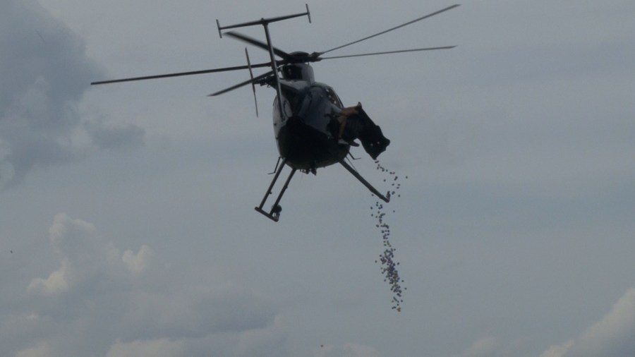 Easter eggs fall from the sky in Upshur County