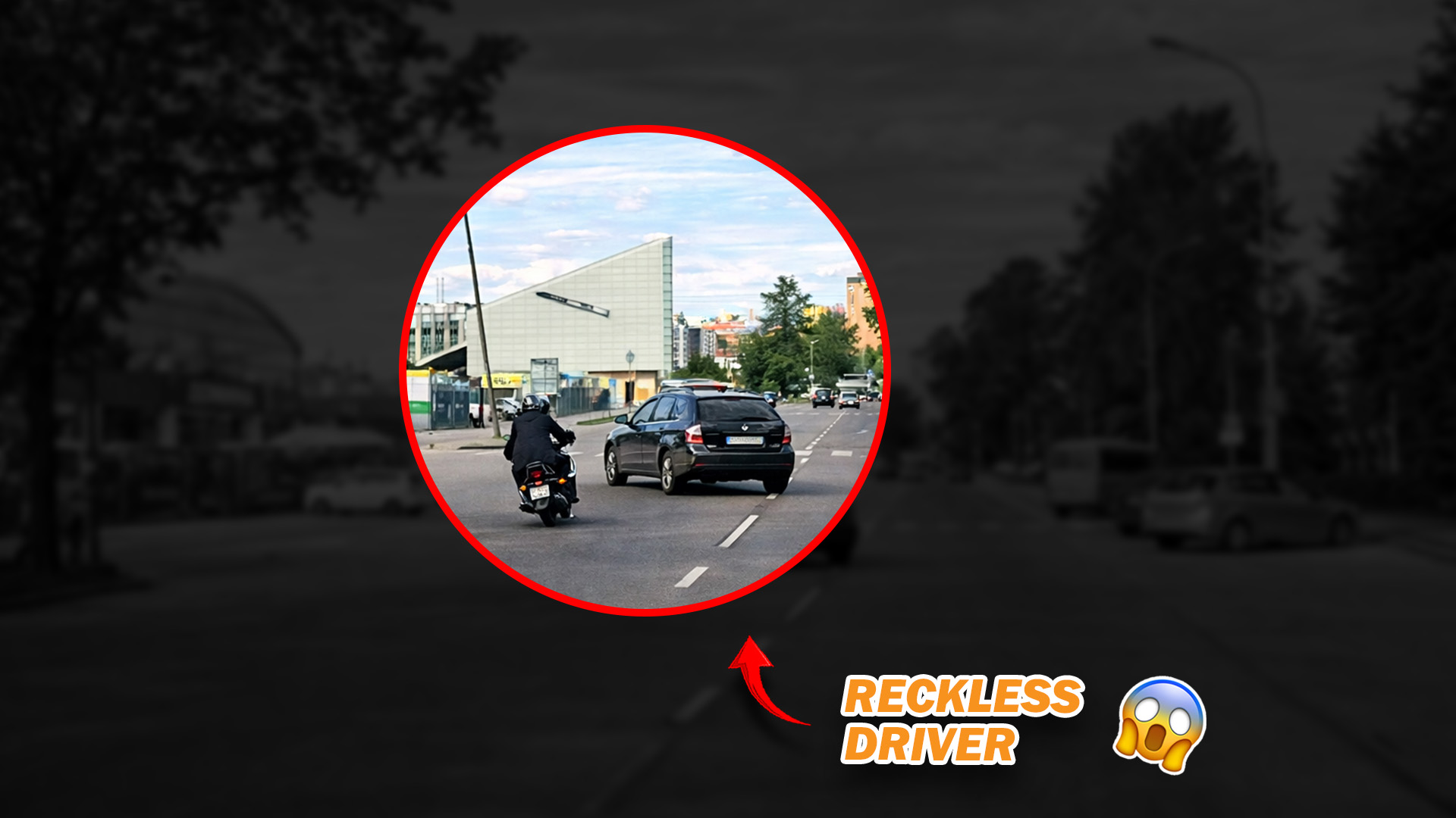 Distracted driver causes motorcyclist to be thrown off