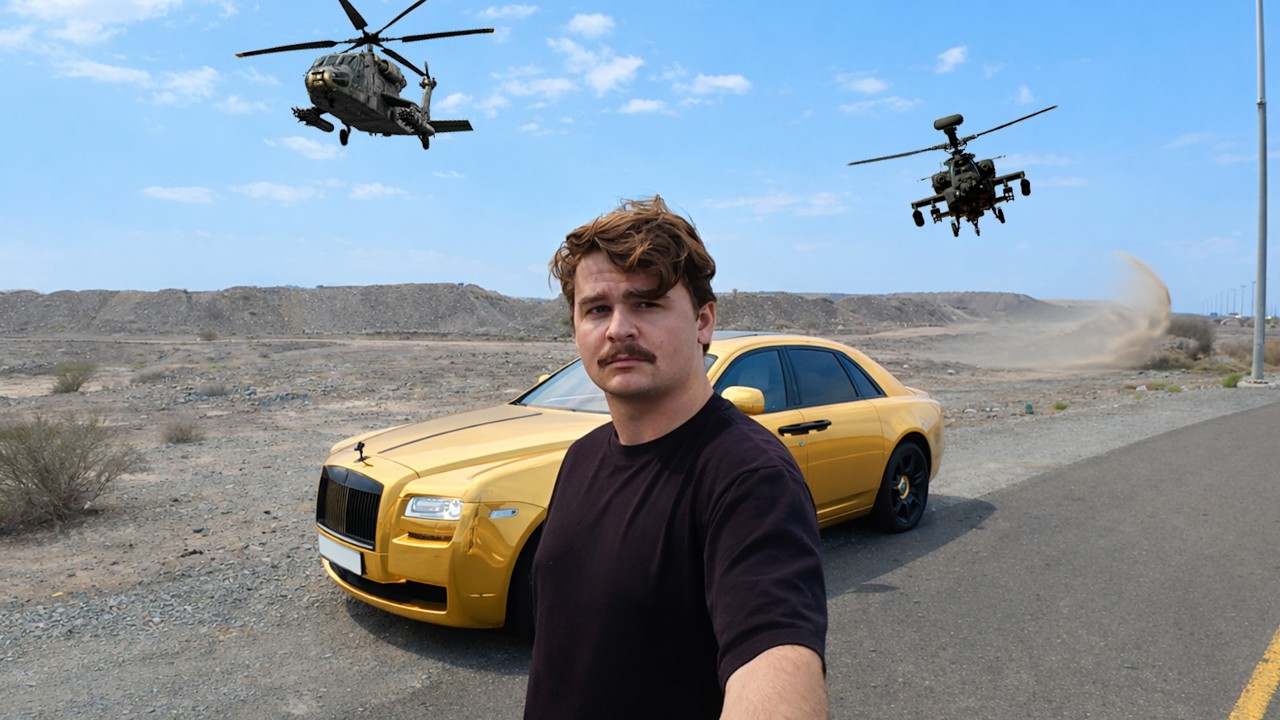 Escaping conflict in the Middle East in a gold Rolls Royce