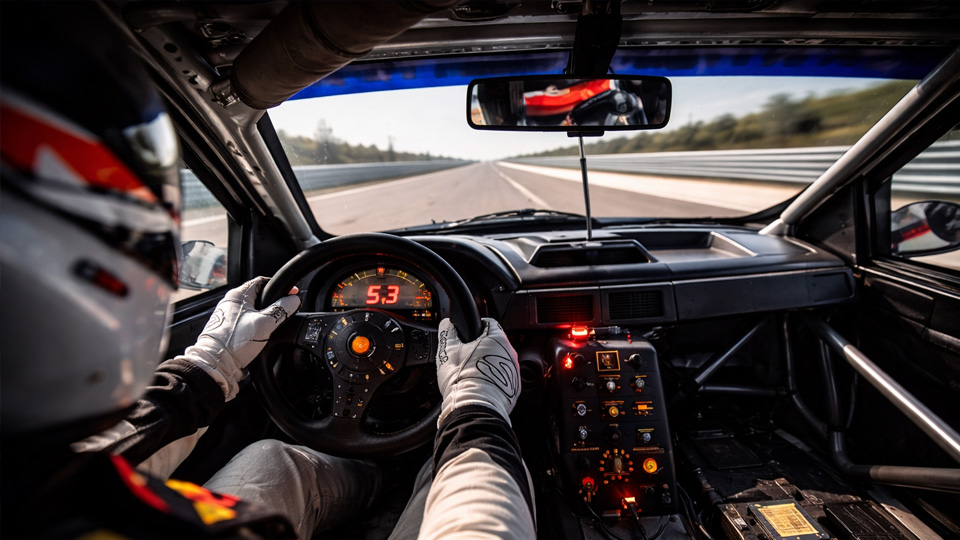 Alfa Romeo DTM V6 sound flat out 12,000 RPM onboard