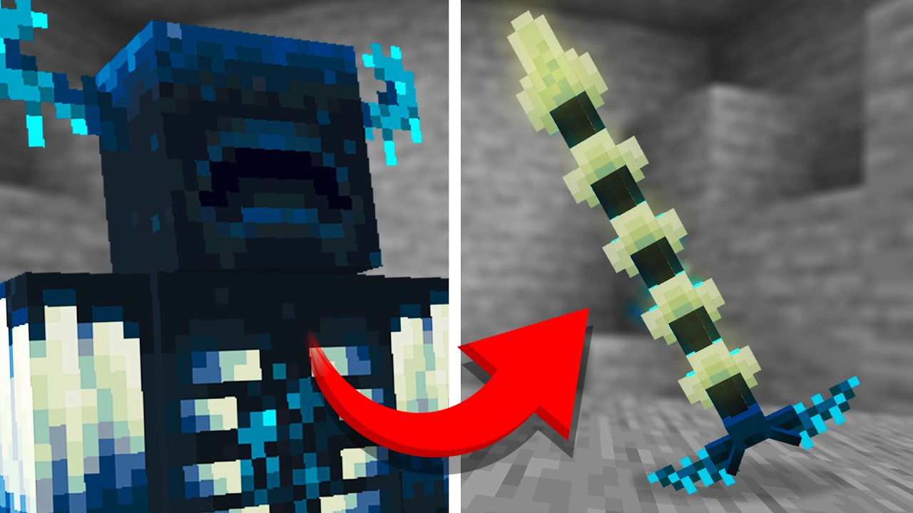 Forge legendary weapons using parts from Minecraft bosses
