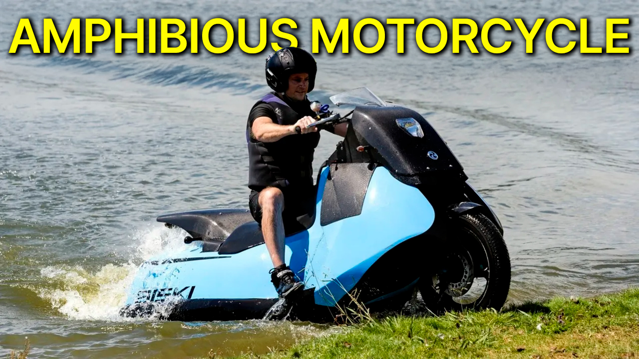 Gibbs Biski: The motorcycle that turns into a watercraft