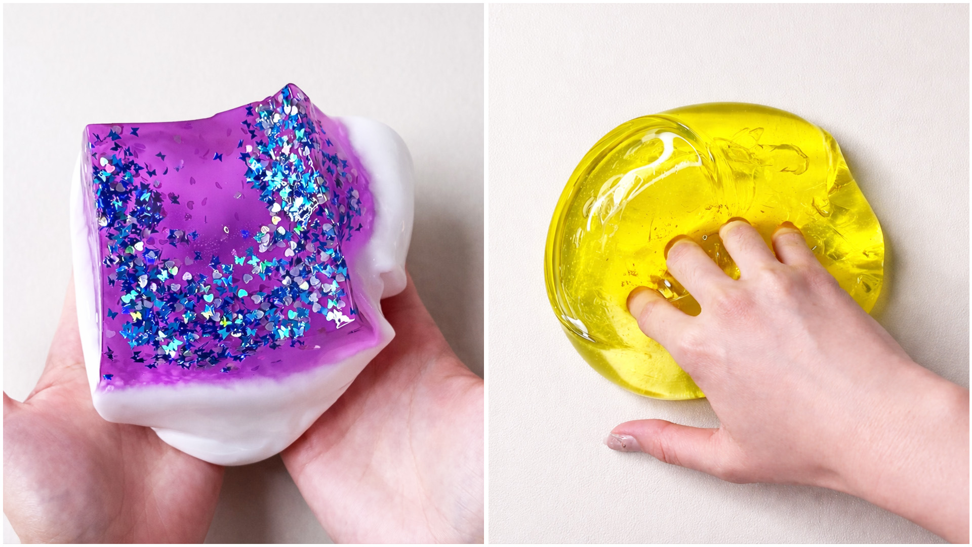 Glänzender Slime: Stretching und Farbmix – entspannend und faszinierend