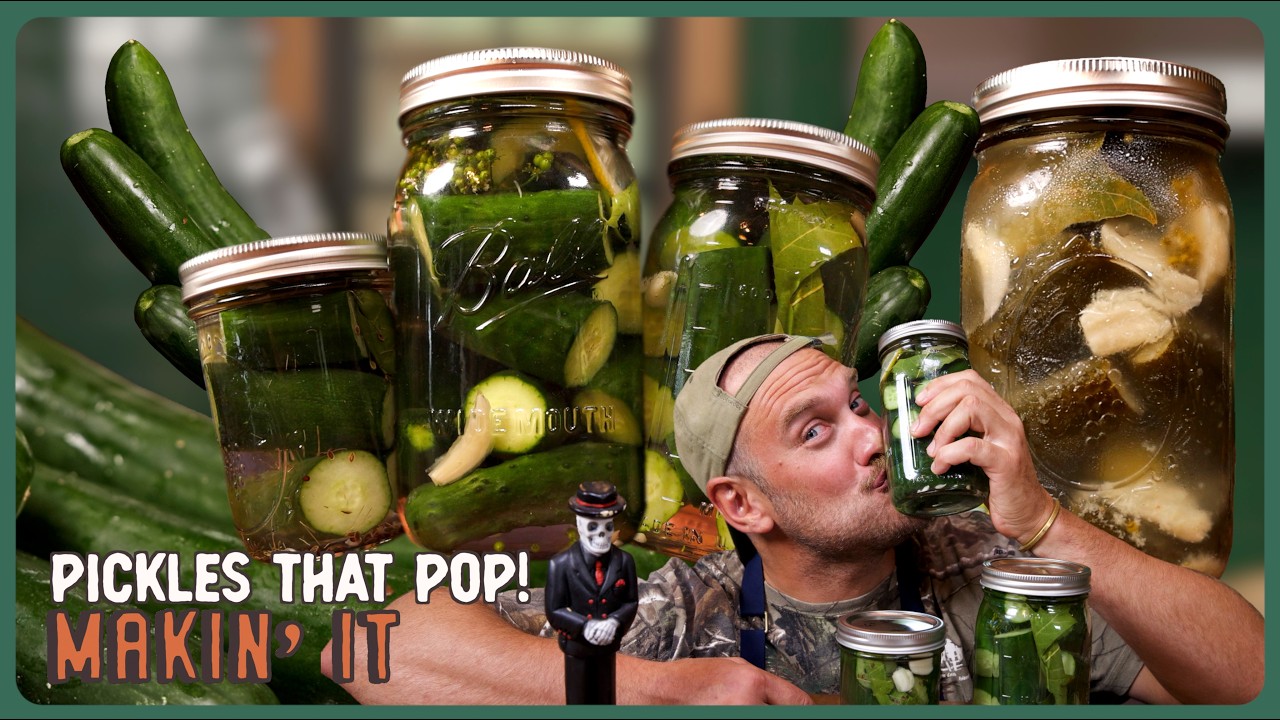 Make sour pickles with traditional fermentation and aging methods