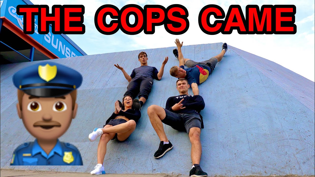 Parkour athletes perform impressive urban stunts around Hollywood streets