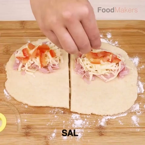 Enroladinho de presunto e queijo | FoodMakers