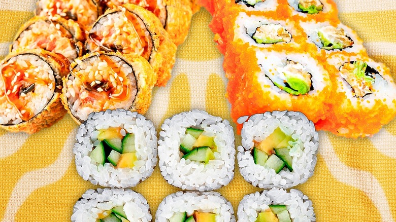 16 types of sushi rolls that don't contain any raw fish