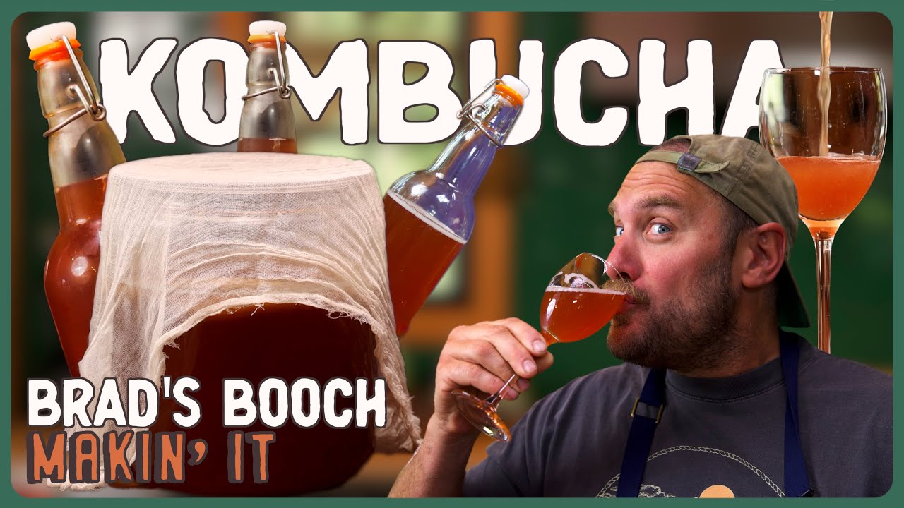 Ferment refreshing kombucha soda at home using simple steps