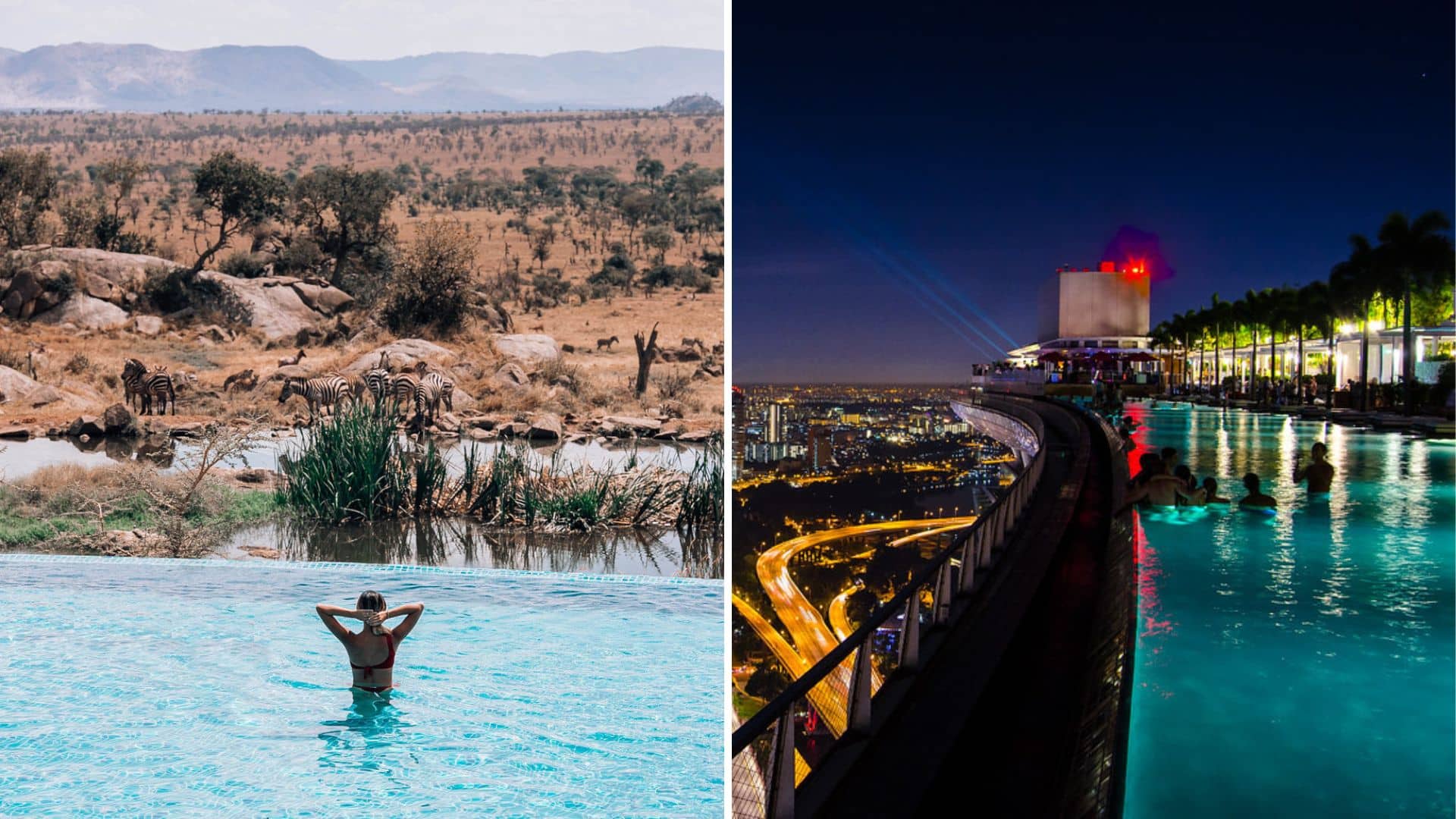 Swimming pools known for their striking design