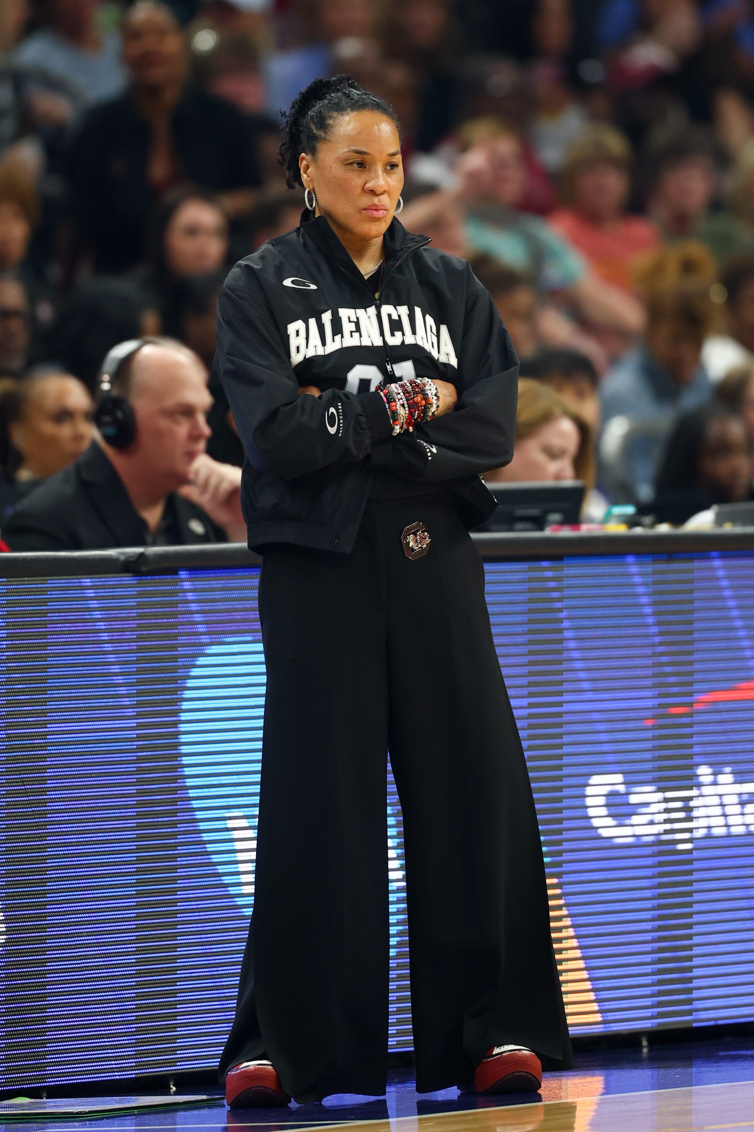 What is Balenciaga? Dawn Staley outfit for South Carolina vs UCLA NCAA ...