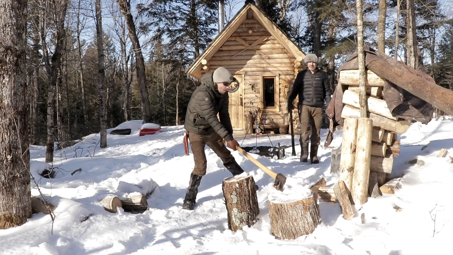 I stayed in an off grid cabin with my self reliance and bears