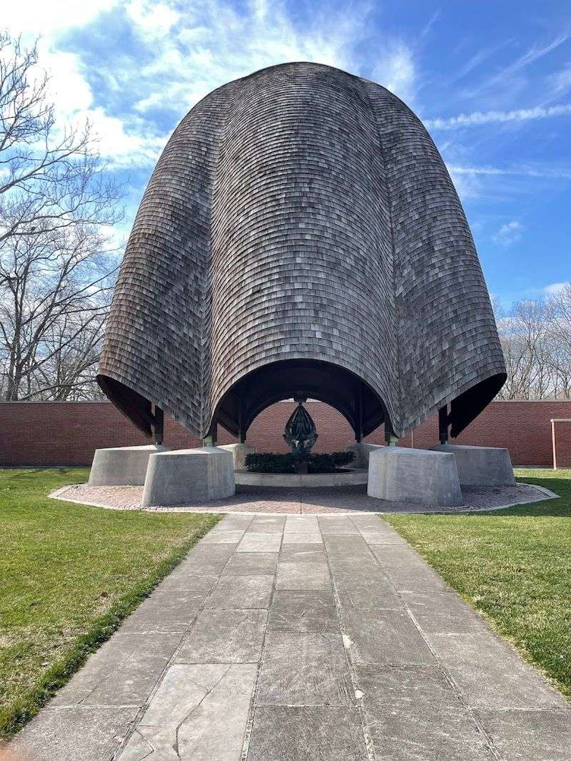 This Indiana religious landmark is an open-air sanctuary with a ...