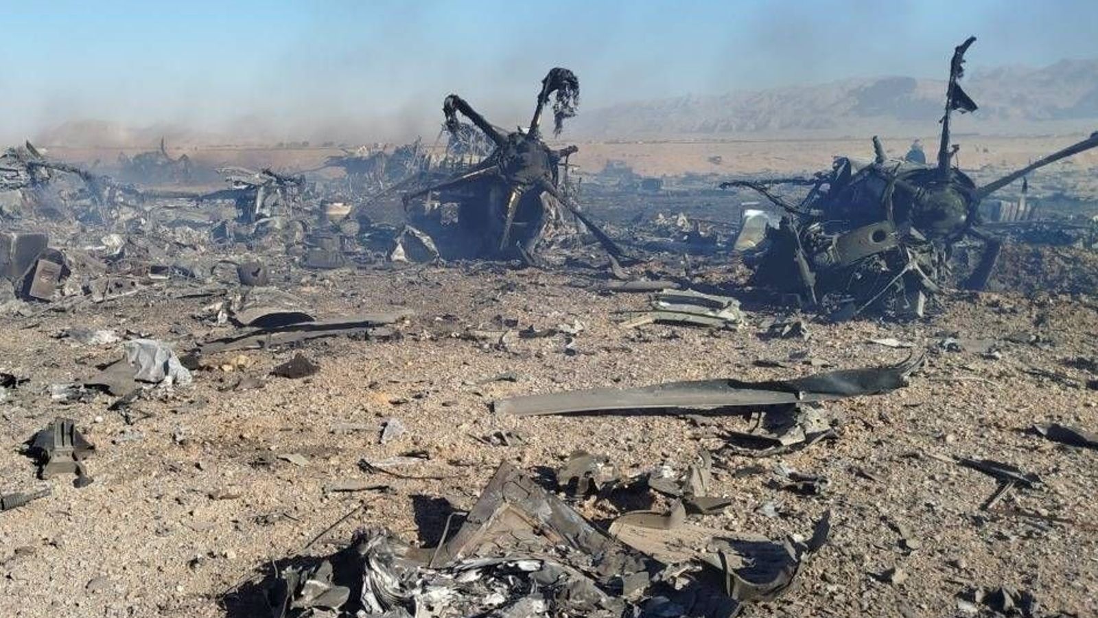 Iran releases footage of aircraft debris