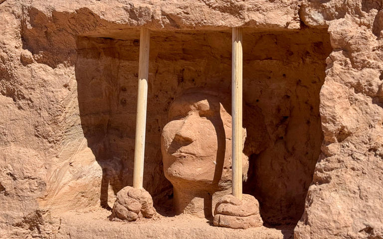How a Utah Olympian turned a Nevada roadside into a sand sculpture gallery
